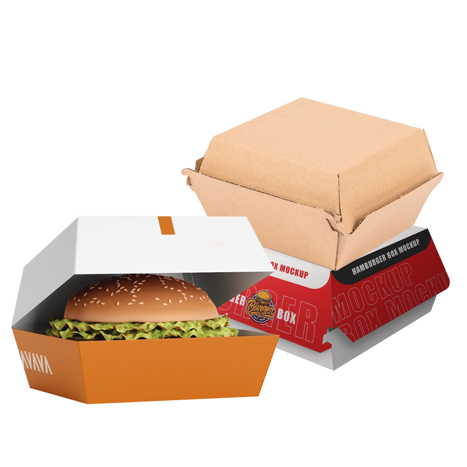 Burger & Sandwich Boxes > Food Packaging - Orange Packaging UK