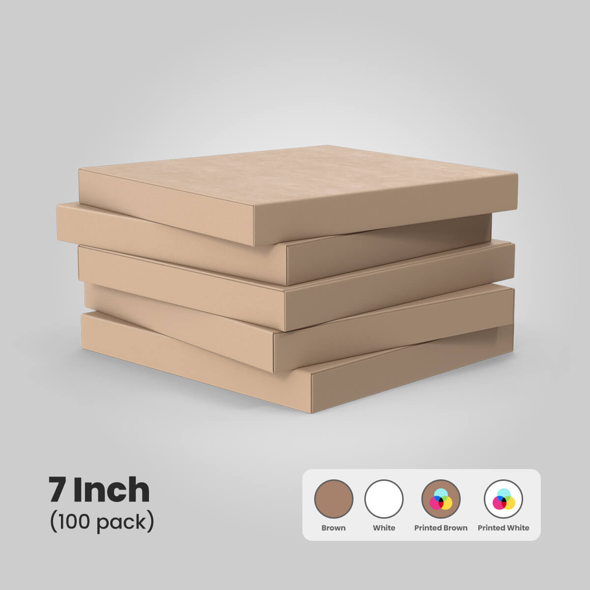 7 Inch Pizza Box (100 Pack) - Wholesale UK